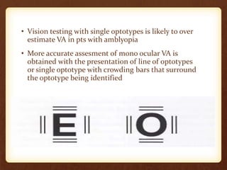 AMBLYOPIA AND ITS MANAGEMENT | PPTX