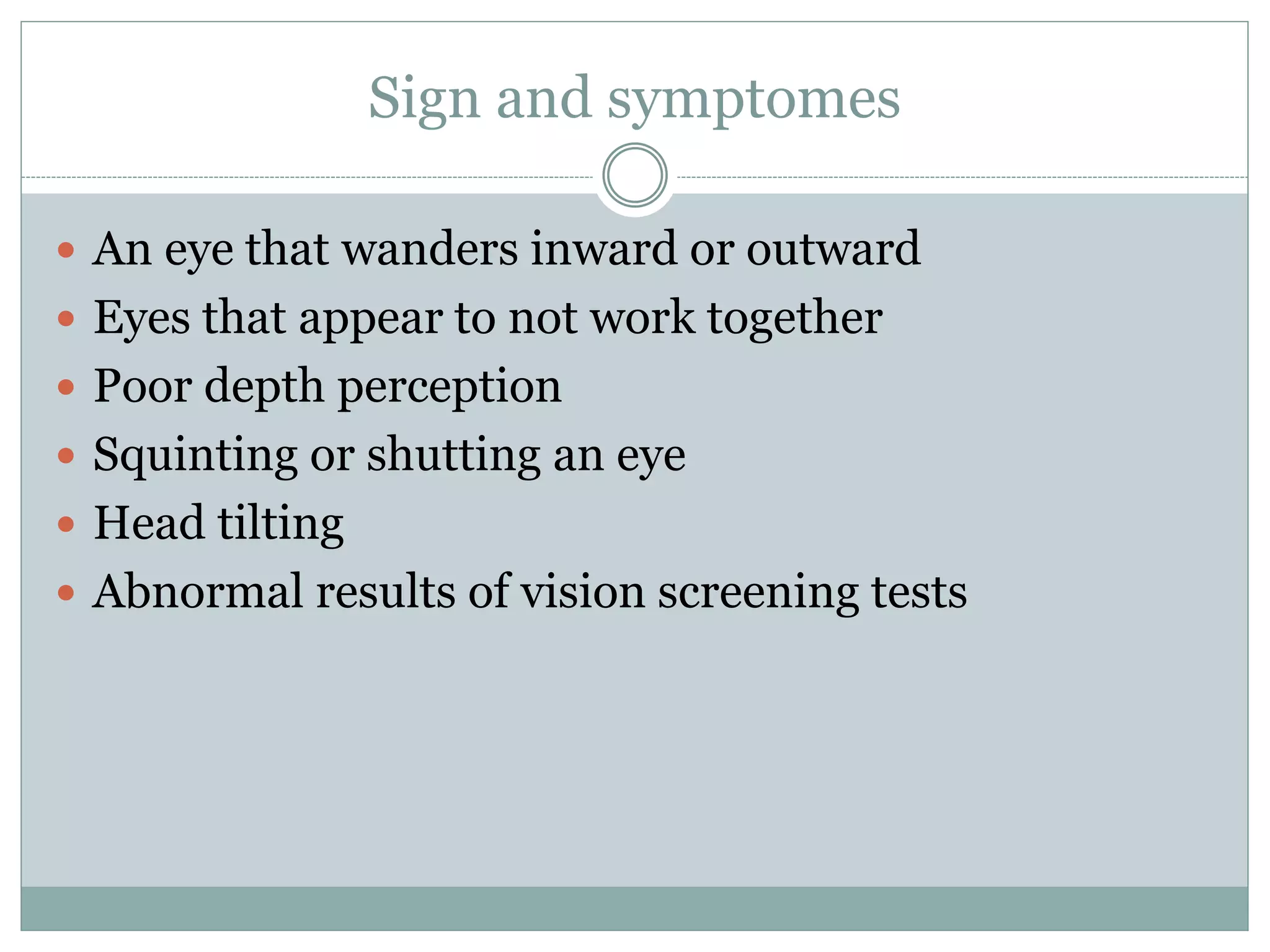 Amblyopia (lazy eye) | PPTX