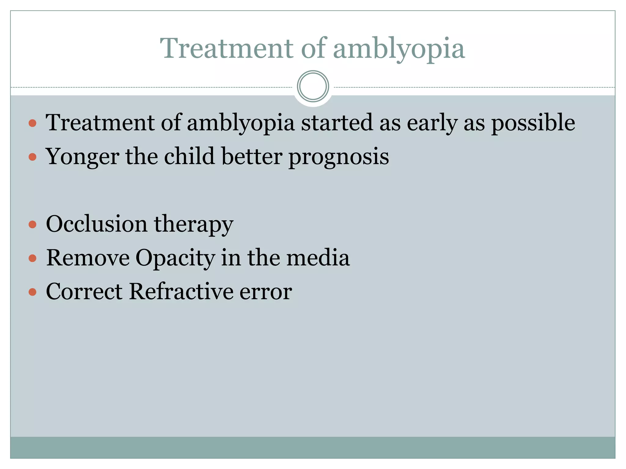 Amblyopia (lazy eye) | PPTX