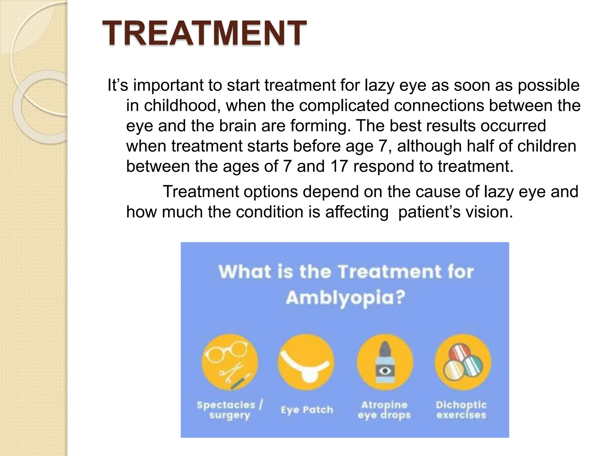AMBLYOPIA (LAZY EYE).pptx lasy eye human disorder | PPTX