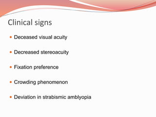 Amblyopia: Screening and Management | PPTX