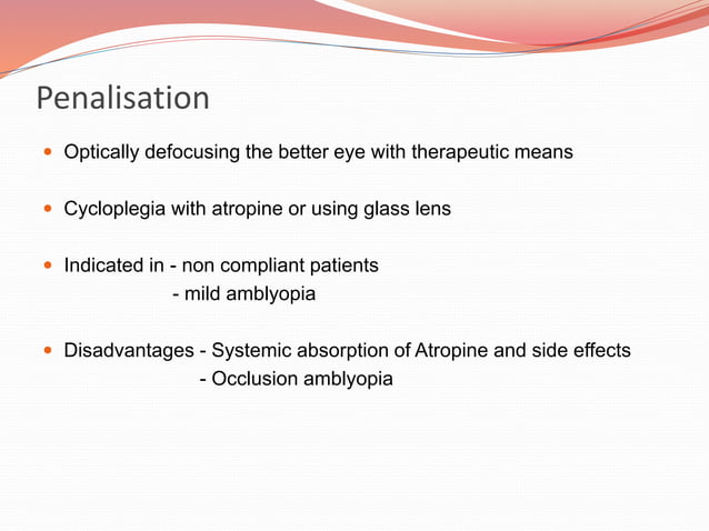 Amblyopia: Screening and Management | PPTX | Eye and Vision Conditions ...