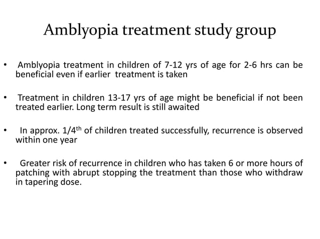 Amblyopia | PPTX | Eye and Vision Conditions | Diseases and Conditions