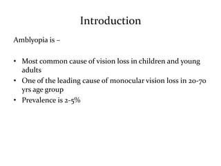 Amblyopia | PPTX