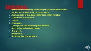 Amblyoscopes (Synoptophore).pptx