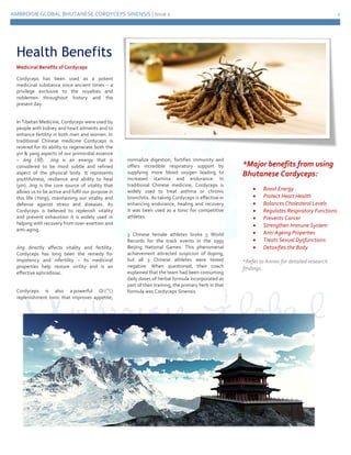 Ambroisie global bhutanese cordyceps sinensis factsheet | PDF