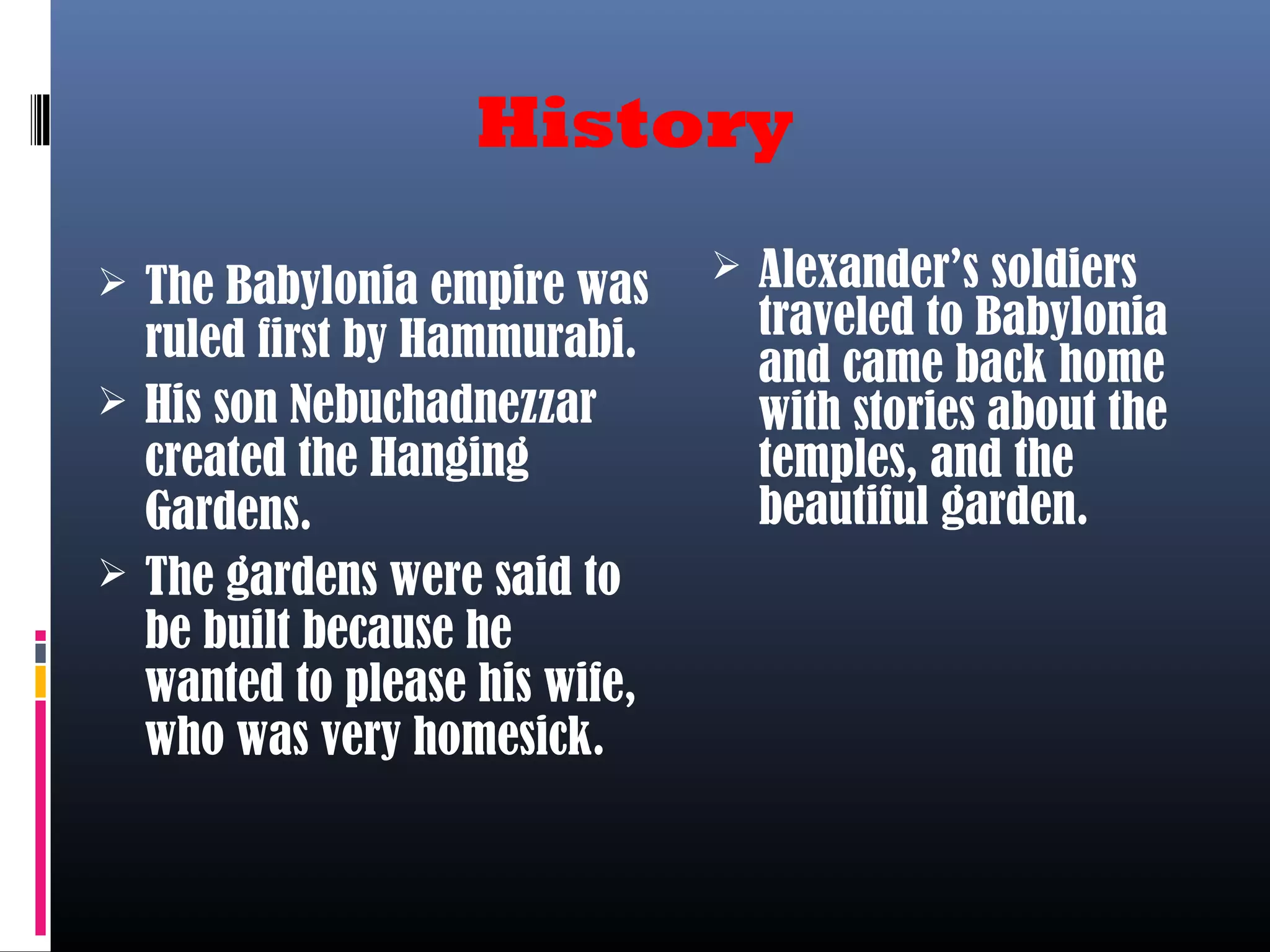 Hanging Garden Of Babylon | PPT