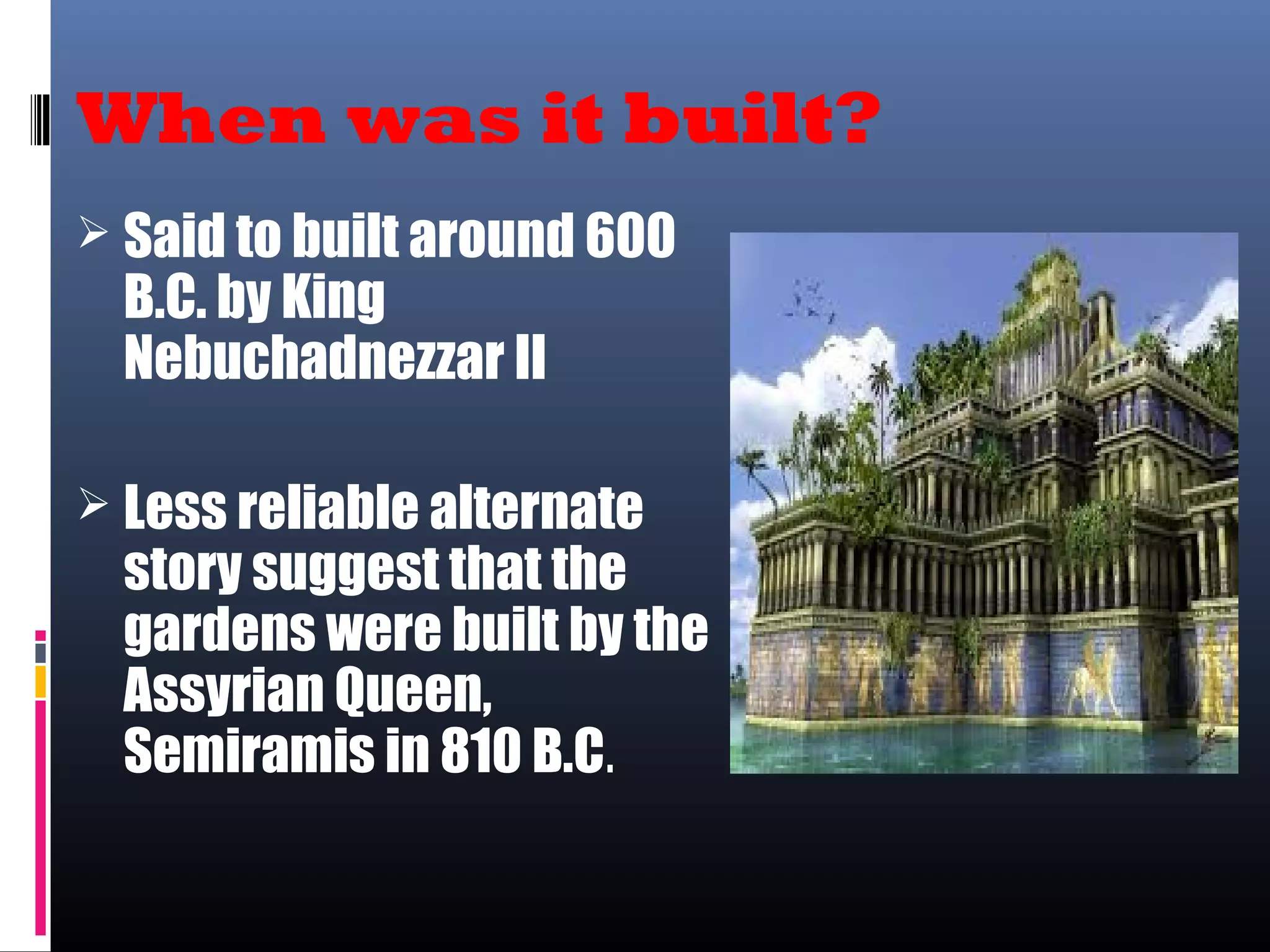 Hanging Garden Of Babylon | PPT