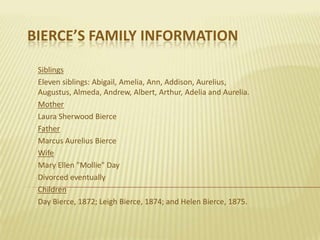 Ambrose bierce | PPTX