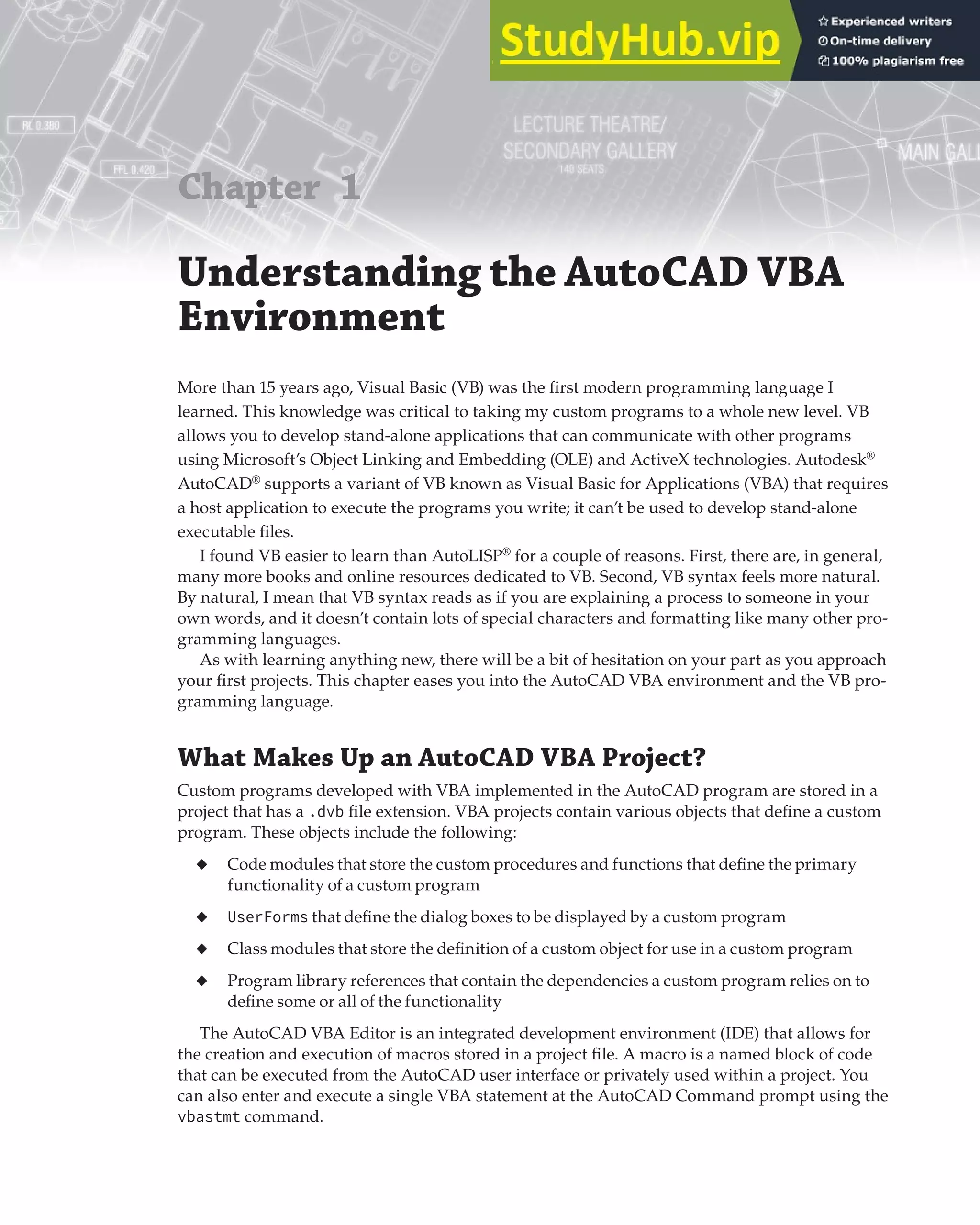 Ambrosius Lee. - AutoCAD Platform Customization VBA .Pdf