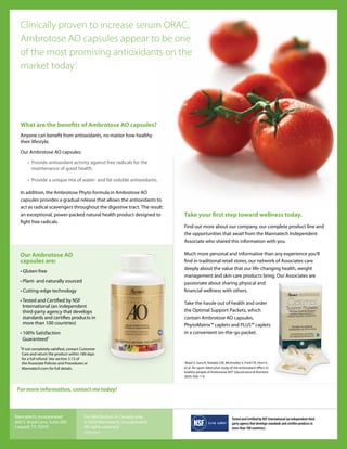 Ambrotose AO Tear Sheet | PDF | Digestive Disorders | Diseases and ...