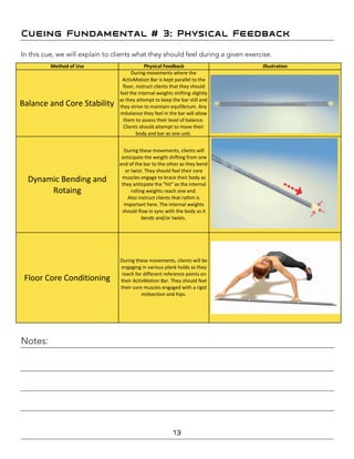 ActivMotion Bar Training Manual | PDF