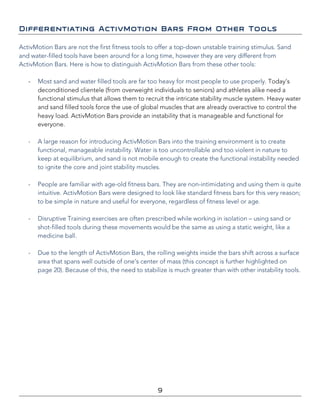 ActivMotion Bar Training Manual | PDF