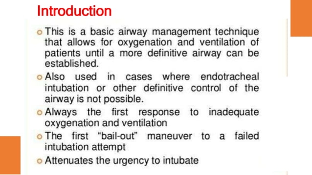 ambu bag.pptx | Lung and Respiratory Health | Diseases and Conditions