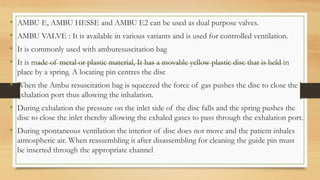 AMBU BAG AND NON RE - BREATHING VALVES.pptx