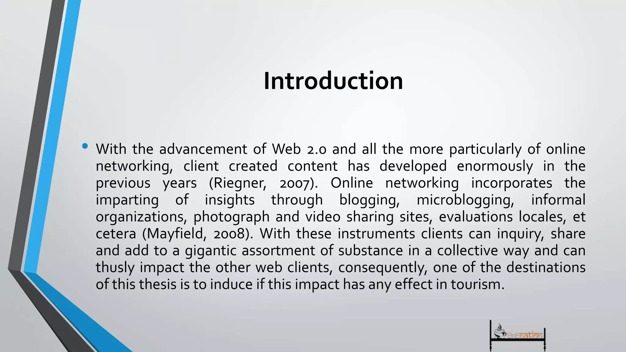 Strategic impact of Social Media in tourism- Research paper | PPTX