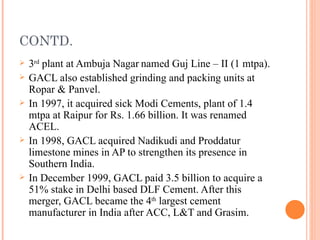 Ambuja cement final | PPT