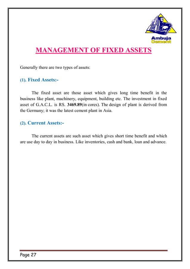 Ambuja cement project report | PDF | Business Accounting & Finance ...