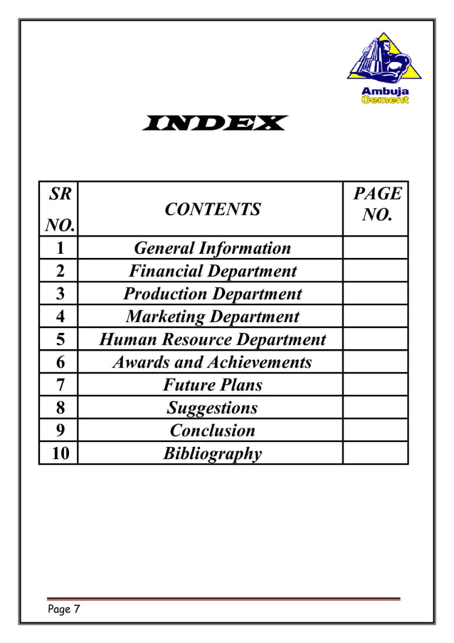 Ambuja cement project report | PDF | Business Accounting & Finance ...