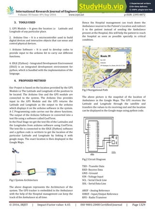 Ambulance Assistance For Emergency Services Using GPS Navigation | PDF