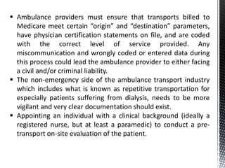 Ambulance billing policies and procedures | PDF | Motor Insurance ...