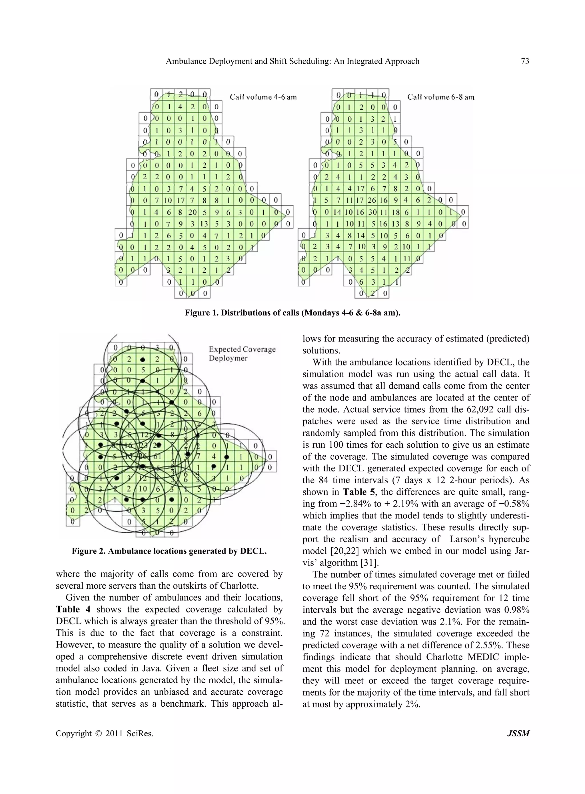 Ambulance deployment and shift scheduling an integrated approach | PDF ...