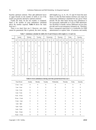Ambulance deployment and shift scheduling an integrated approach | PDF ...