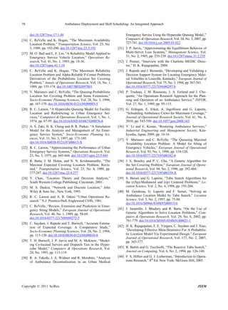 Ambulance deployment and shift scheduling an integrated approach | PDF ...