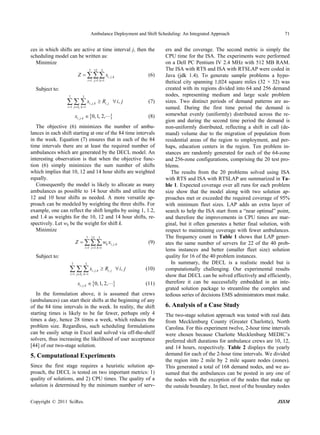 Ambulance deployment and shift scheduling an integrated approach | PDF ...