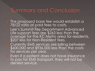 Ambulance Fee Analysis | PPT