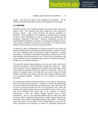 Ambulance Service Planning Simulation And Data Visualisation | PDF
