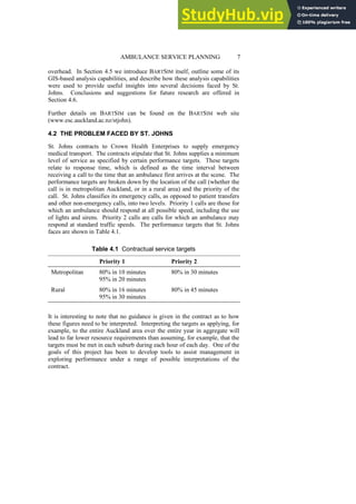 Ambulance Service Planning Simulation And Data Visualisation | PDF