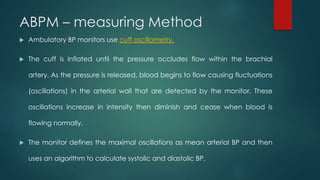 Ambulatory blood pressure monitoring [abpm] | PPTX