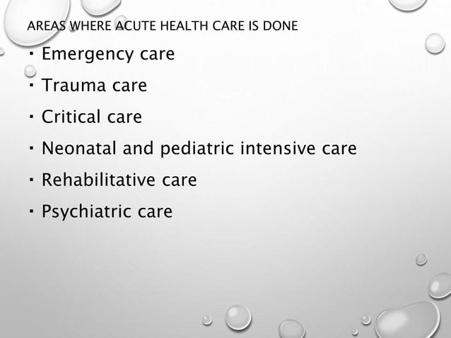 AMBULATORY CARE, ACUTE AND CRITICAL CARE (1).pptx | First Aid | Injuries
