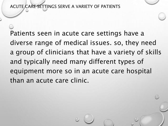 AMBULATORY CARE, ACUTE AND CRITICAL CARE (1).pptx | First Aid | Injuries