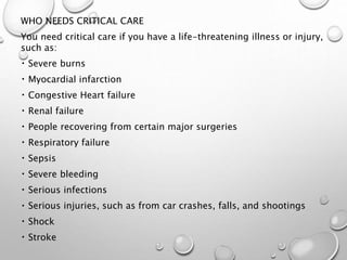 AMBULATORY CARE, ACUTE AND CRITICAL CARE (1).pptx