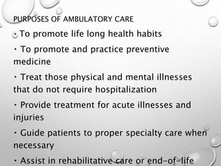 AMBULATORY CARE, ACUTE AND CRITICAL CARE (1).pptx