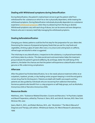 Detoxification Facts, Process and tips for Managing | PDF