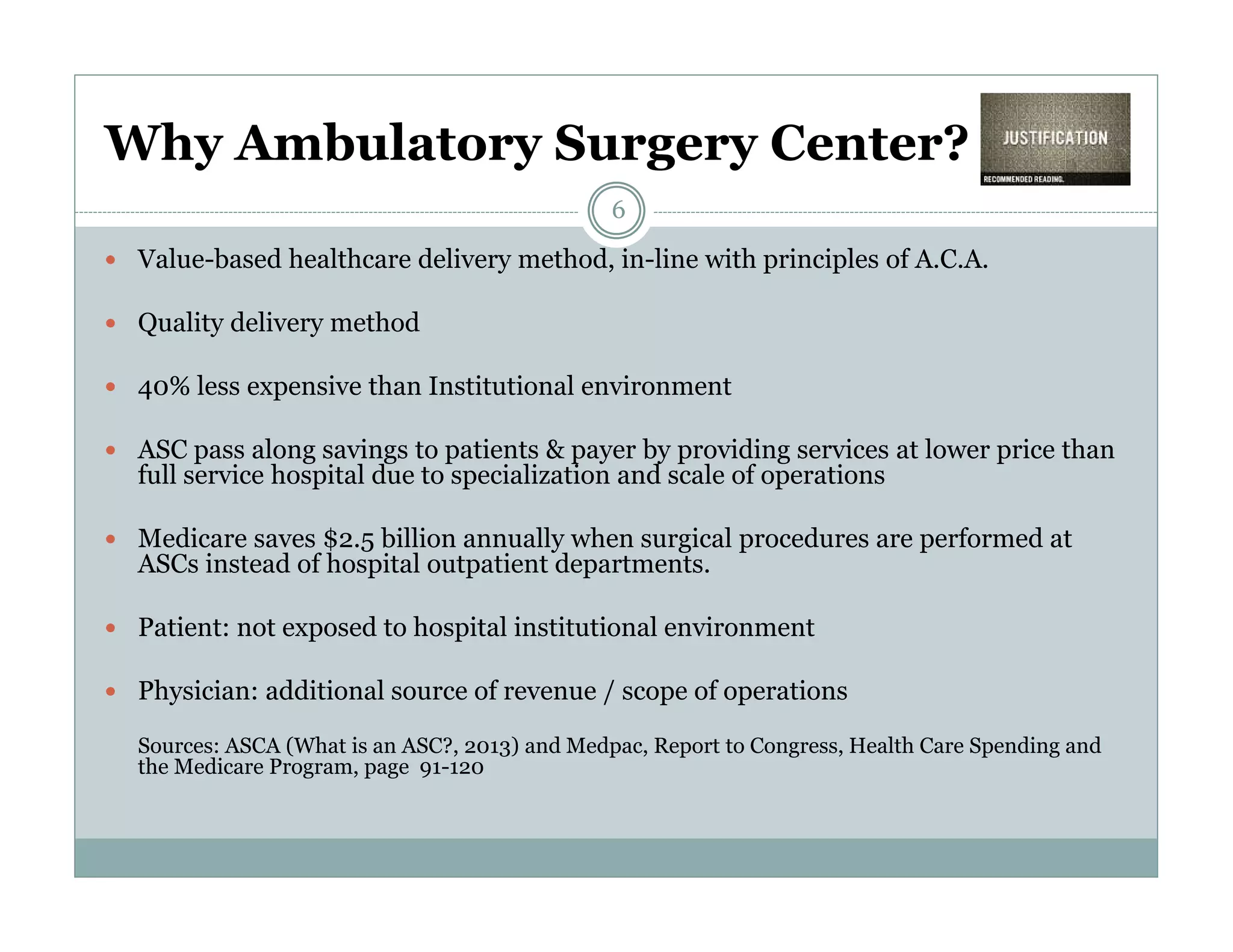 Ambulatory surgery center business overview | PDF