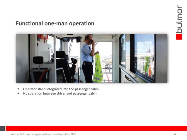 Ambulift for passengers with reduced mobility | PPTX