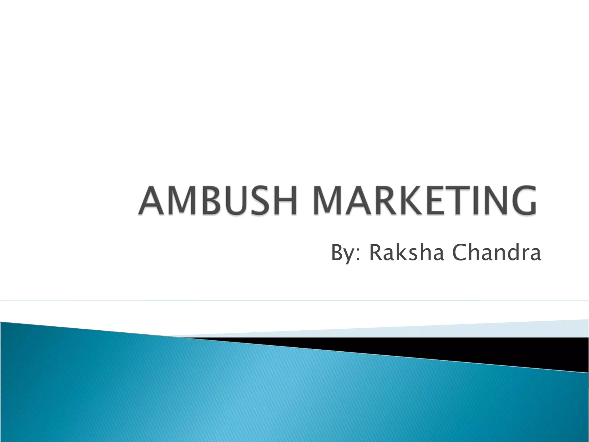 Ambush marketing | PPT