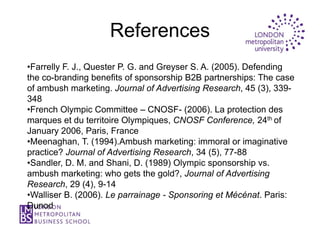 Ambush Marketing: Innovative or Immoral? | PDF