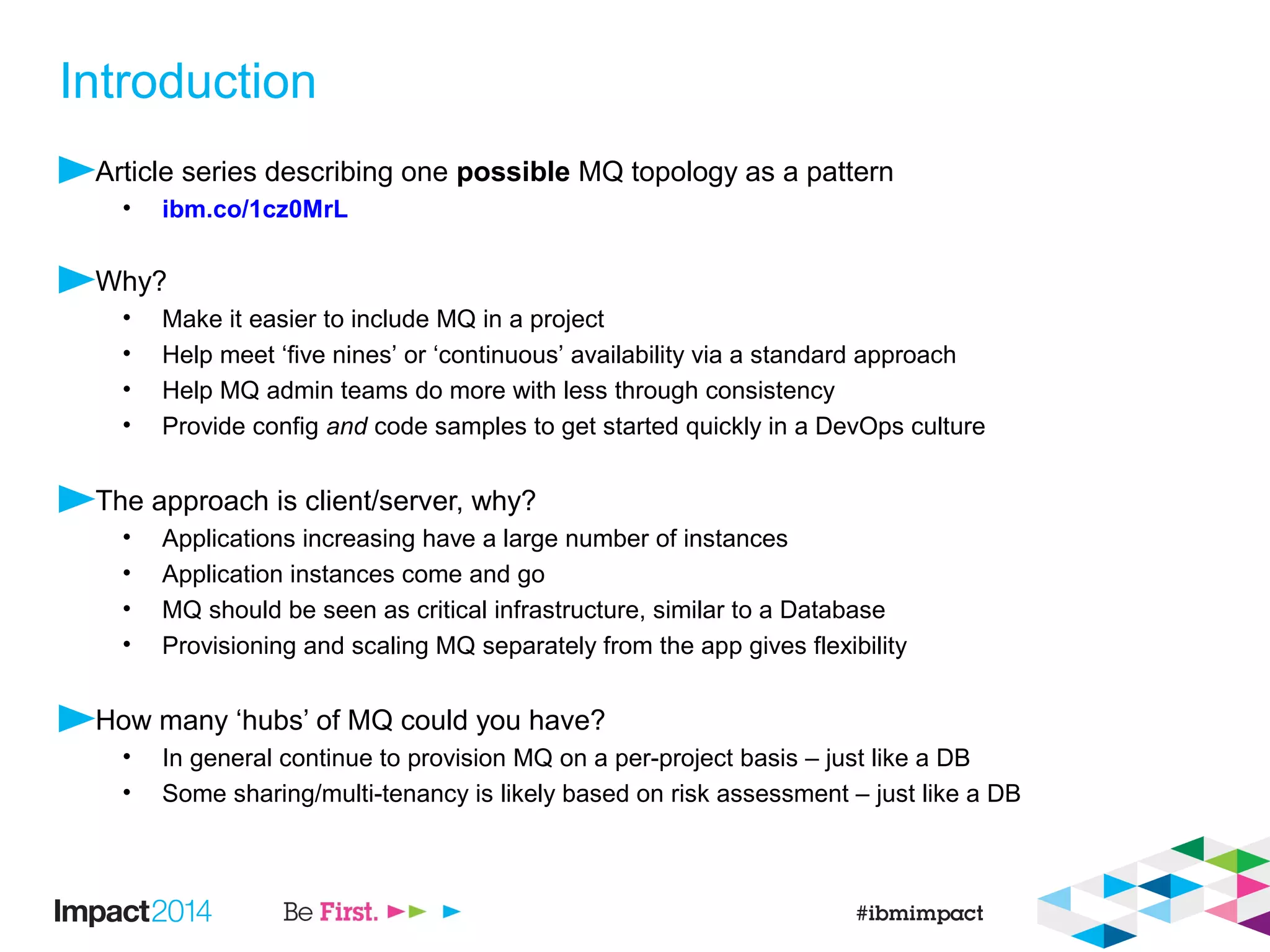 IBM IMPACT 2014 - AMC-1882 Building a Scalable & Continuously Available ...