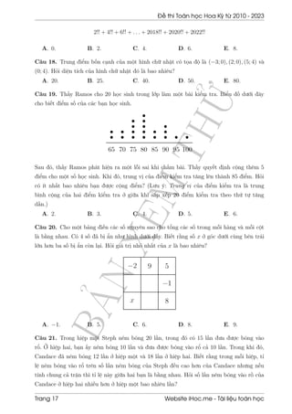 Đề thi toán học Hoa Kỳ AMC8 từ 2010-2023 (bản xem thử) | PDF