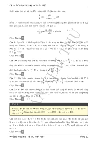 Đề thi toán học Hoa Kỳ AMC8 từ 2010-2023 (bản xem thử) | PDF
