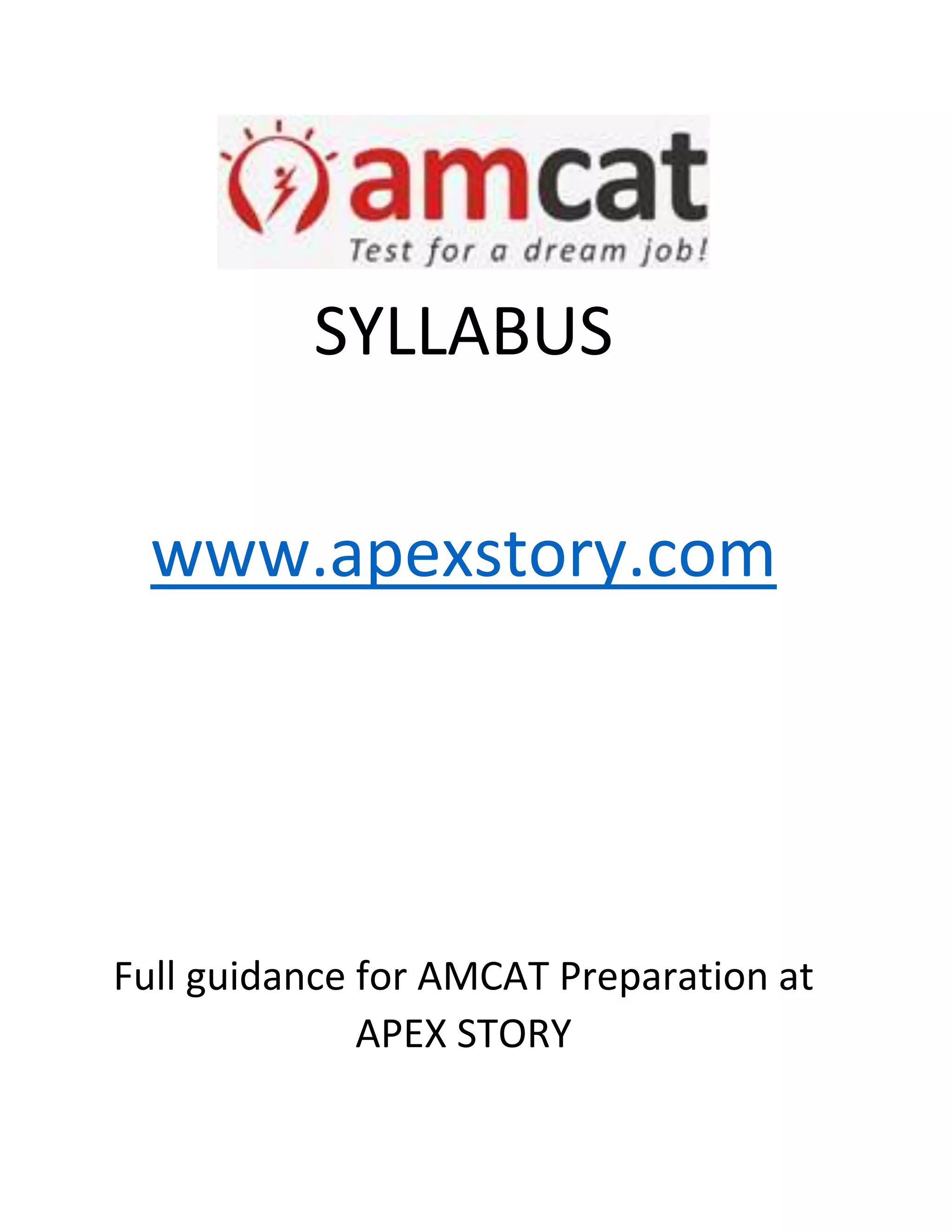 Amcat syllabus | PDF