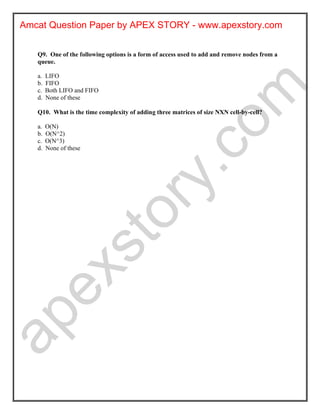 Amcat test-question-papers | PDF | Executive Leadership & Management ...