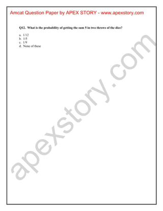 Amcat test-question-papers | PDF | Executive Leadership & Management ...