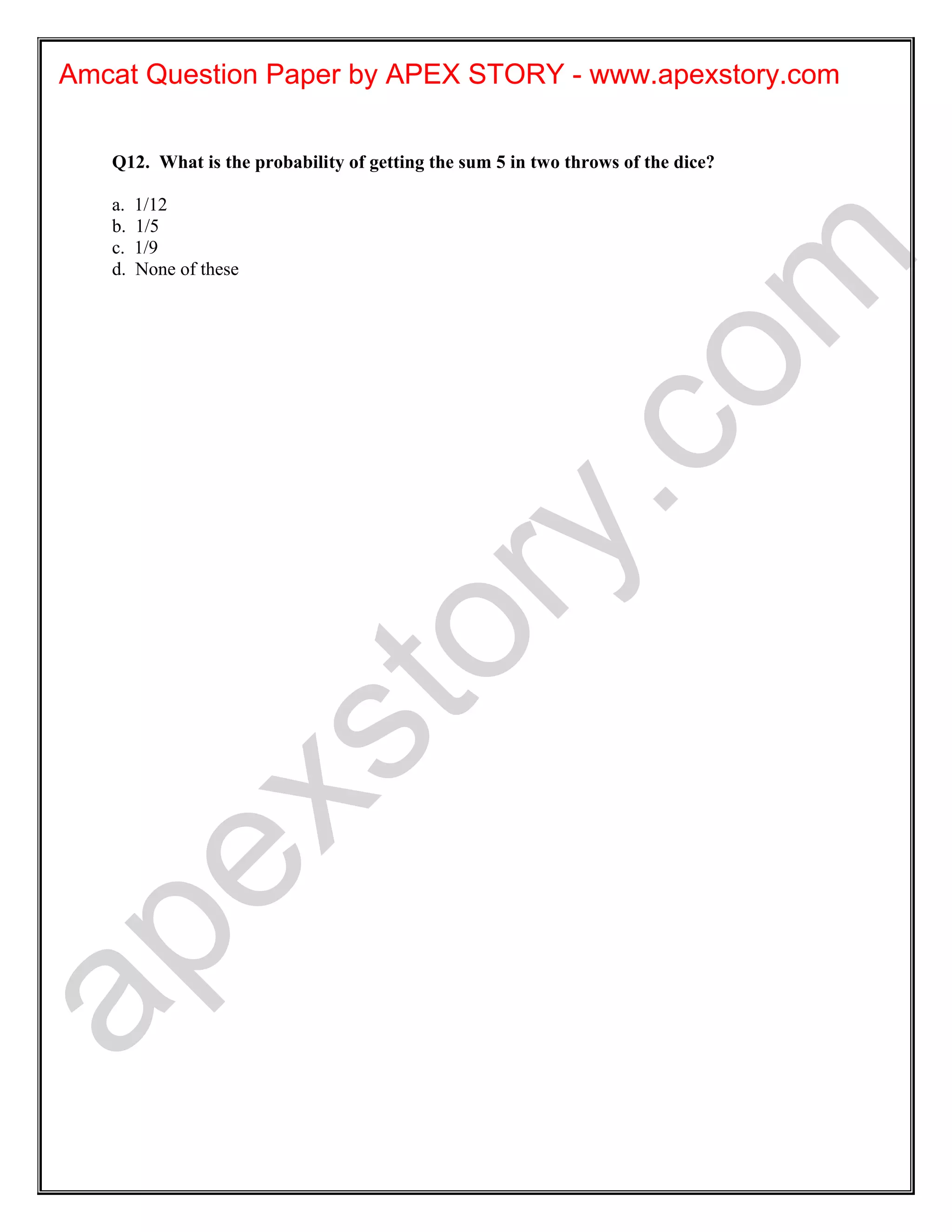 Amcat test-question-papers | PDF