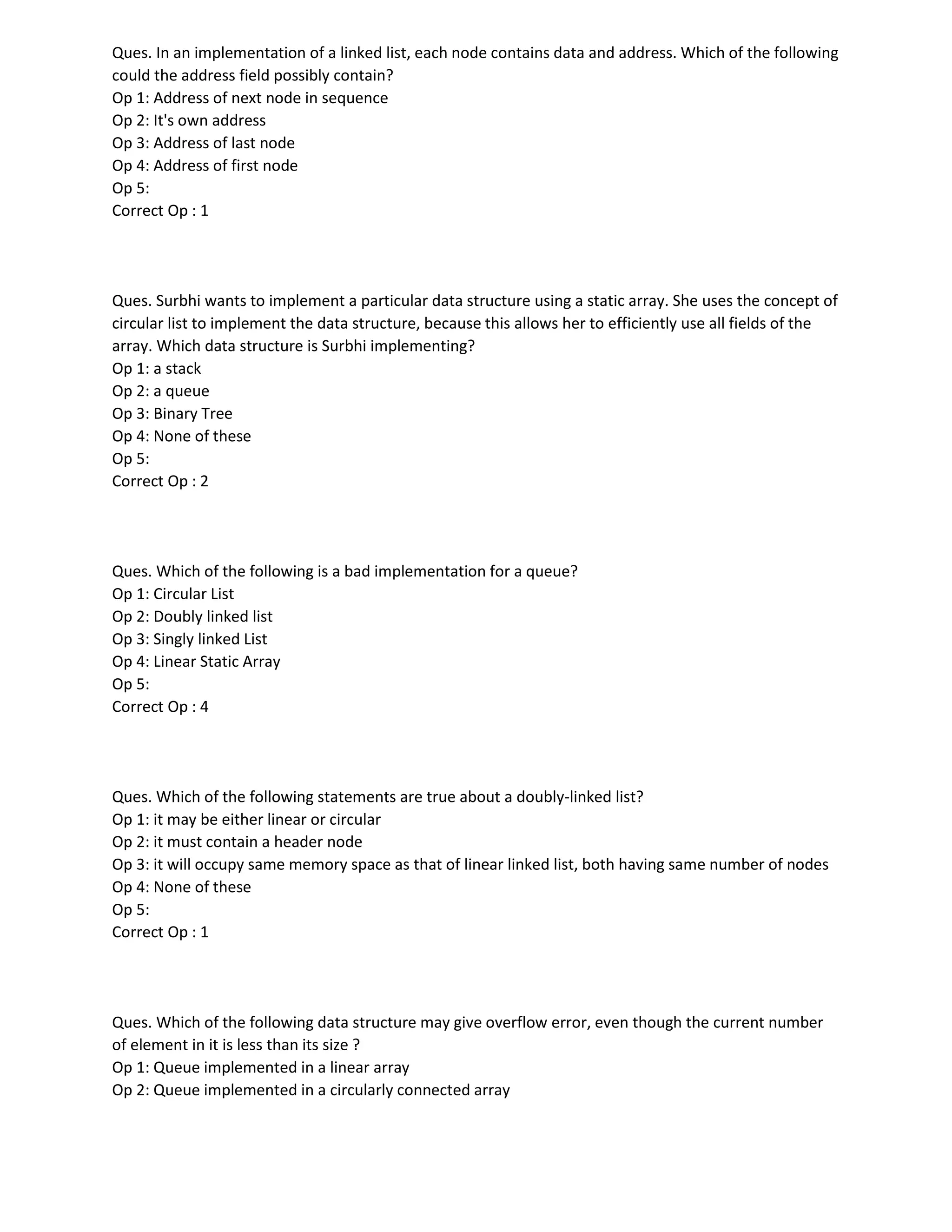 AMCAT_Computer Programming questions and ans | PDF